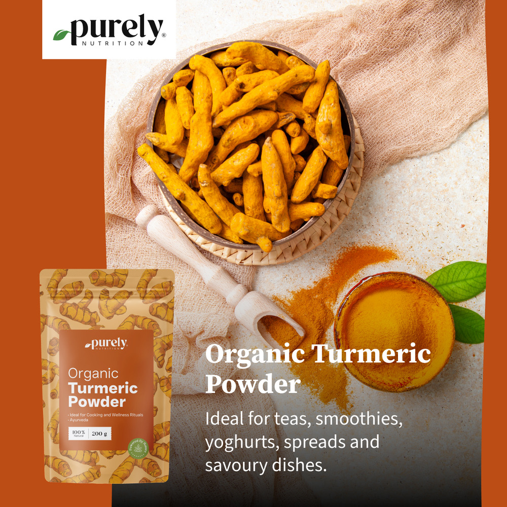 Organic Turmeric Powder, 200 g - FutuNatura.uk